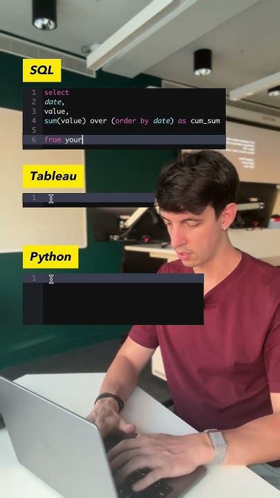 Sql Vs Tableau Vs Python Calculate The Cumulative Sum Youtube