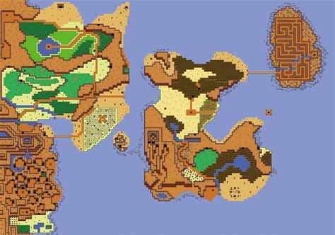 Zelda 2 World Map Remake By Thornblackstar On Deviantart