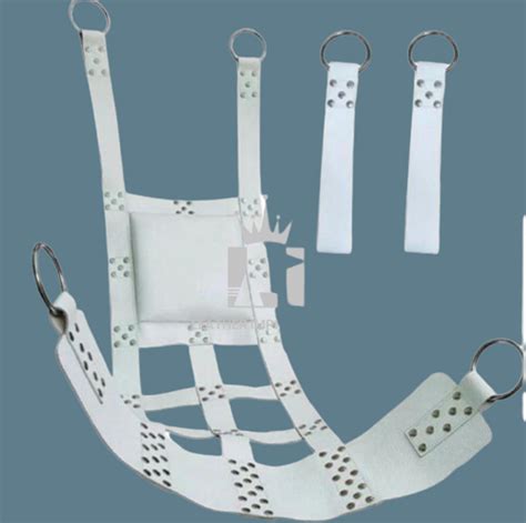 White Leather Swing Gay Sex Sling