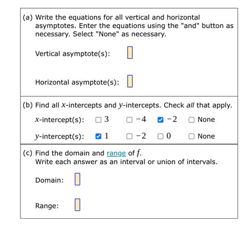 Solved The Graph Of A Rational Function F Is Shown Below Assume