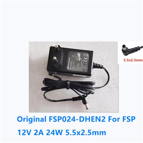 Eu Plug Original Fsp Fsp024 Dhen2 12v 2a 24w 5 5x2 5mm Ac Switching Power Adapter For Power