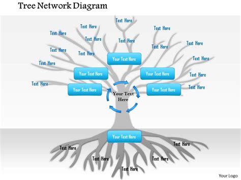1114 Tree Network Diagram Powerpoint Presentation PowerPoint Slide Presentation Sample Slide