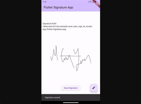 A Flutter App Designed For Capturing And Locally Storing User Signatures