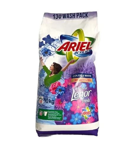 Купити Пральний порошок Ariel Actilift Color And White Of Lenor Fresh 130 прань 10 кг ціна 499
