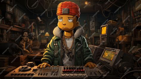 Premium Photo Bart Simpson Hip Hop Video