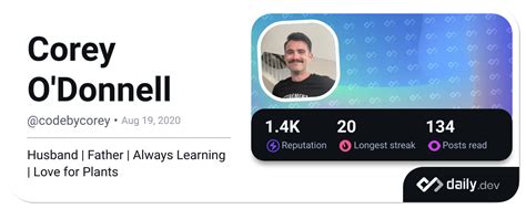 Corey Odonnell Codebycorey Dailydev
