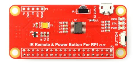Ir Hat Remote Control Raspberry Pi V2 Overlay Botland Robotic Shop