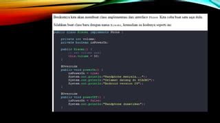 Memahami Interface Di Java Dan Contohnya Ppt