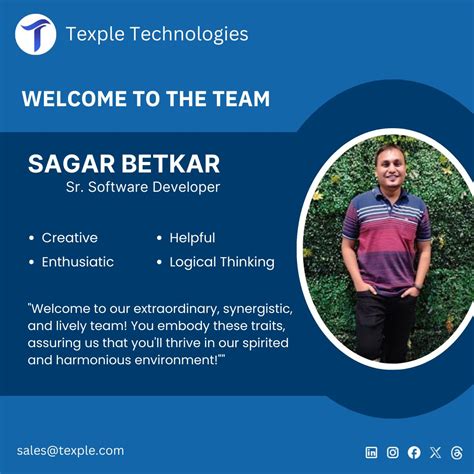 texple on linkedin welcometotheteam seniorsoftwaredeveloper innovationunleashed texpletech