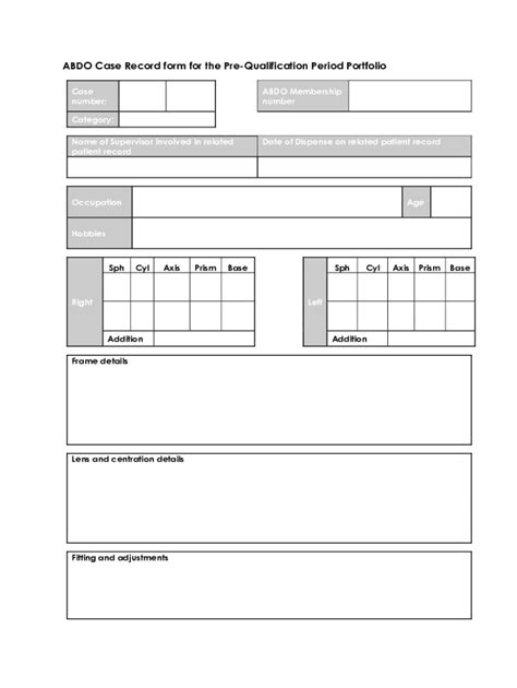 Abdo Case Record Form Fill Out And Sign Online Dochub