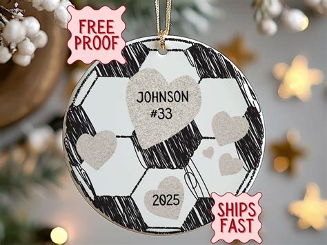 Personalized Soccer Player T Holiday Keepsake Christmas Present