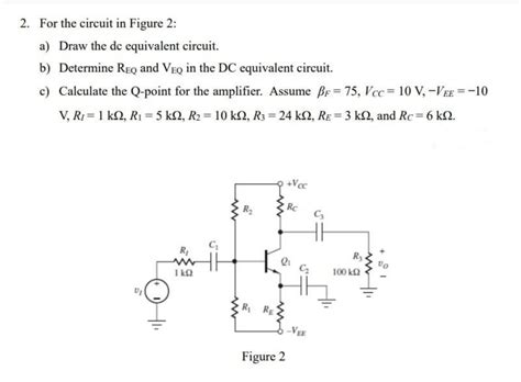 solved for the circuit in figure 2 a ﻿draw the dc