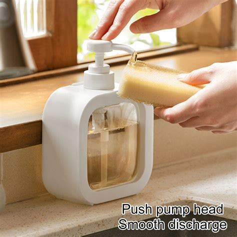 ในสต็อก300500ml เครื่องจ่ายสบู่ในห้องน้ำโลชั่นรีฟิลแชมพูที่ใส่เจลอาบน้ำแบบพกพาเครื่องจ่ายเดินทาง