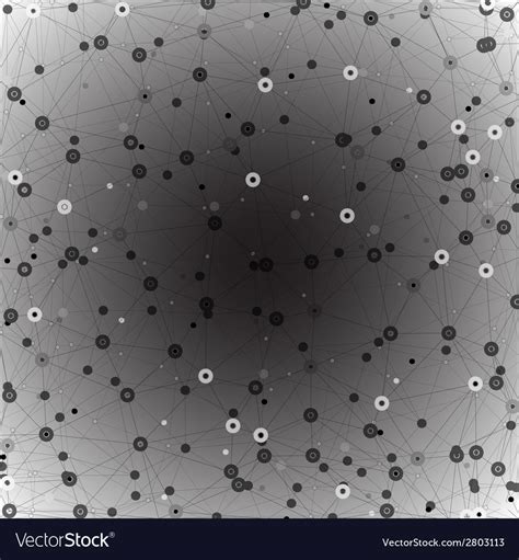 Molecule Structure Gray Background Royalty Free Vector Image