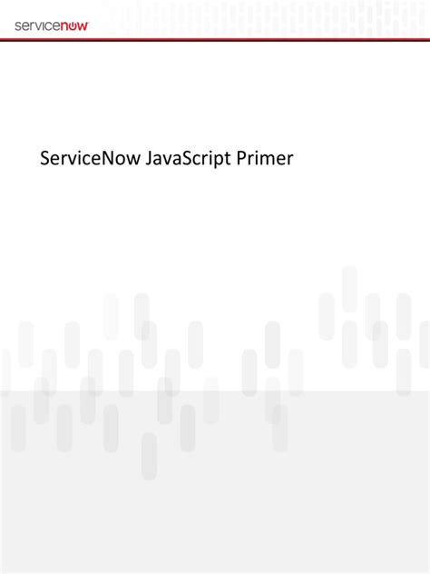 Servicenow Javascript Primer Pdf Pdf Java Script Computer Programming