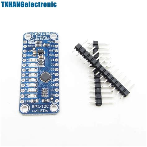 Cap1188 8 Key Capacitive Touch Sensor Module Spi I2c Captouch Ledp Pc C Aliexpress