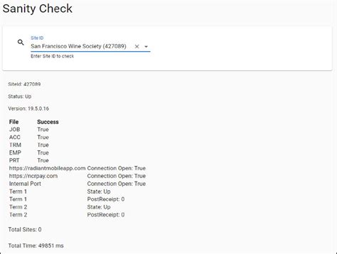 Aloha Mobile Pay Using Sanity Check Ncr Docs