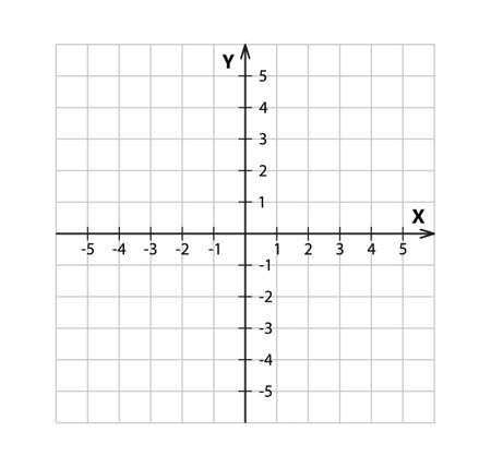 Vector Of Blank Cartesian Coordinate ID 187781542 Royalty Free