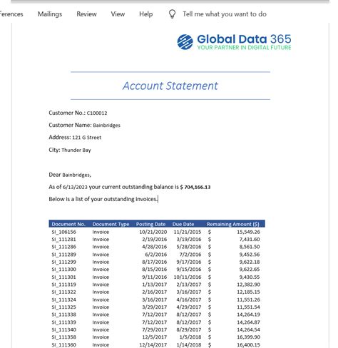Create A Word Based Report With Export To Word Global Data