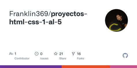 Github Franklin369proyectos Html Css 1 Al 5