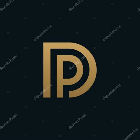 Letra De Lujo D Y Letra P Logo Pd Plantilla De Logotipo Inicial Dp 2023