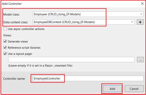 Crud Operations Using Entity Framework Dot Net Tutorials