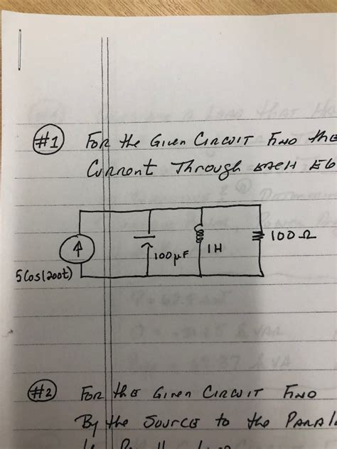 Solved For The Given Circuit Find The Voltage And Current Chegg