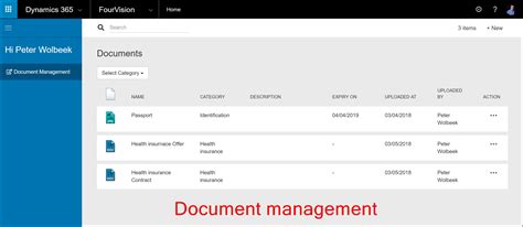 Web App Document Management For Dynamics 365 Fourvision
