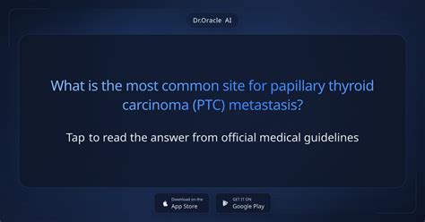 What Is The Most Common Site For Papillary Thyroid Carcinoma Ptc