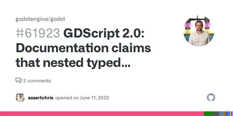 Gdscript 20 Documentation Claims That Nested Typed Collections Are