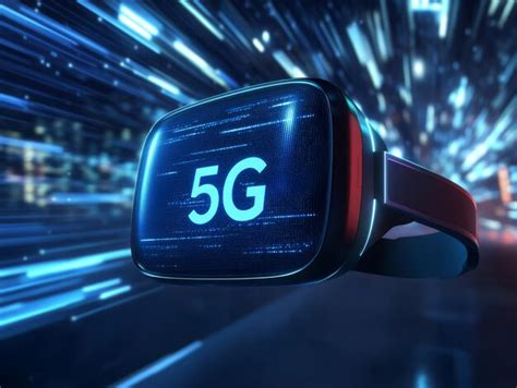 5g Virtual Reality Headset Future Of Technology Premium Ai Generated Image