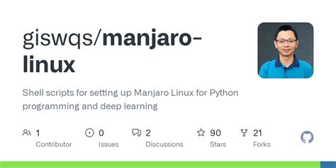 Github Giswqsmanjaro Linux Shell Scripts For Setting Up Manjaro Linux For Python Programming