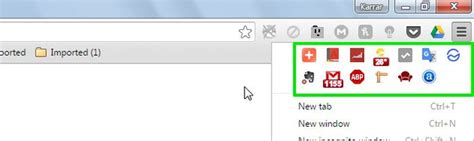 organize chrome extension buttons to suit your preference