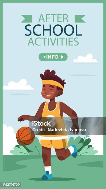 어린이를위한 플랫 방과 후 활동은 벡터 일러스트 레이 션을 설정 이야기를 게시합니다 개체 그룹에 대한 스톡 벡터 아트 및 기타 이미지 개체 그룹 겨울 스포츠 나무