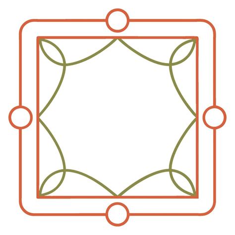 Premium Vector Decorative Ornamental Square Frame Border With Geometric Lines And Nouveau