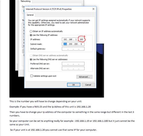 How To Setup A Static IP On A Windows Computer Datavideo