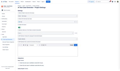 Ai Test Case Generator For Jira Add Project Context Easily