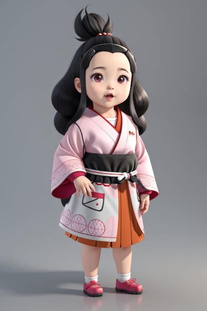 Premium Ai Image Nezuko Kamado