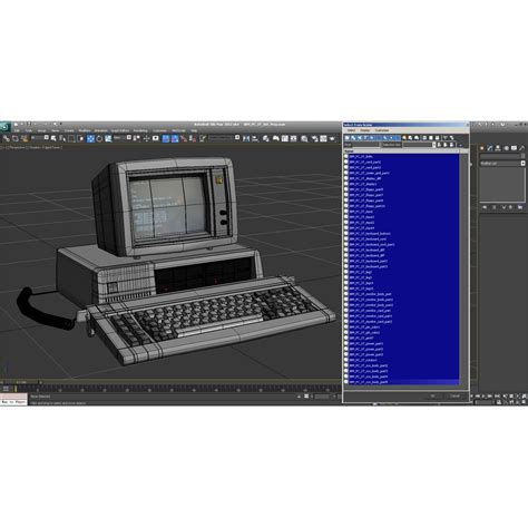 Ibm Pc Xt Set 3d Modell 99 3ds C4d Max Obj Ma Free3d