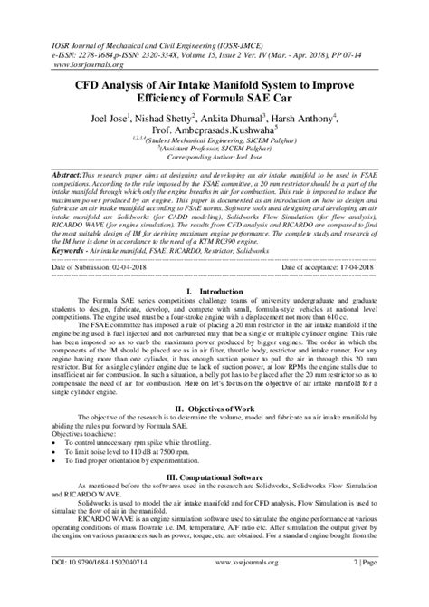 Intake Manifold Cfd Analysis At Kathryn Pauling Blog