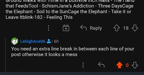 without line breaks album on imgur