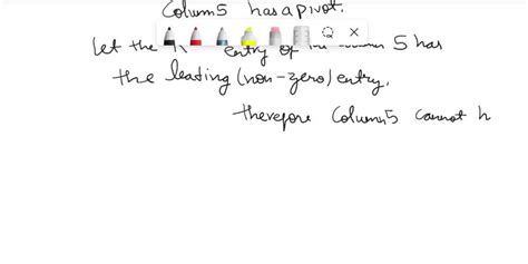 solved suppose column 1 column 3 column 5 0 in a 4 by 5 matrix