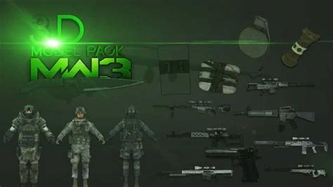 Mw3 Modern Warfare 3 3d Model Pack Youtube