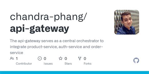 Github Chandra Phang Api Gateway The Api Gateway Serves As A Central Orchestrator To