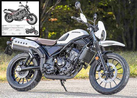 Honda 250cc 300cc Scrambler Patented In India Hunter Rival Incoming