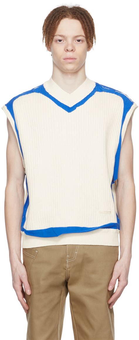 ader error off white cotton vest ader error