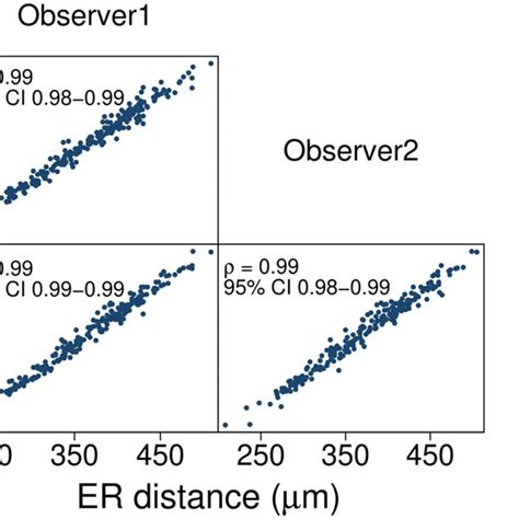 Scatter Plot Matrix Showing A High Level Of Agreement Between Each Pair