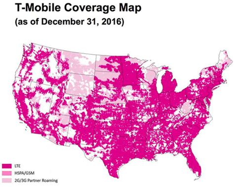T Mobile Shares Projected Coverage Map For End Of TmoNews
