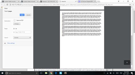 need fixed position header and footer in all pages print formats frappe forum