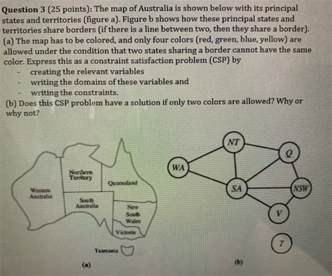 Solved Question Points The Map Of Australia Is Shown Chegg Com